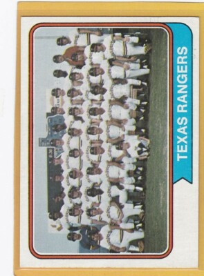1974 TOPPS BASEBALL TEXAS RANGERS TEAM #184 EXMT *86156 | eBay