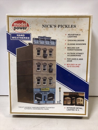 Model Power HO Scale lighted Nick's Pickles Building Kit 471 | eBay