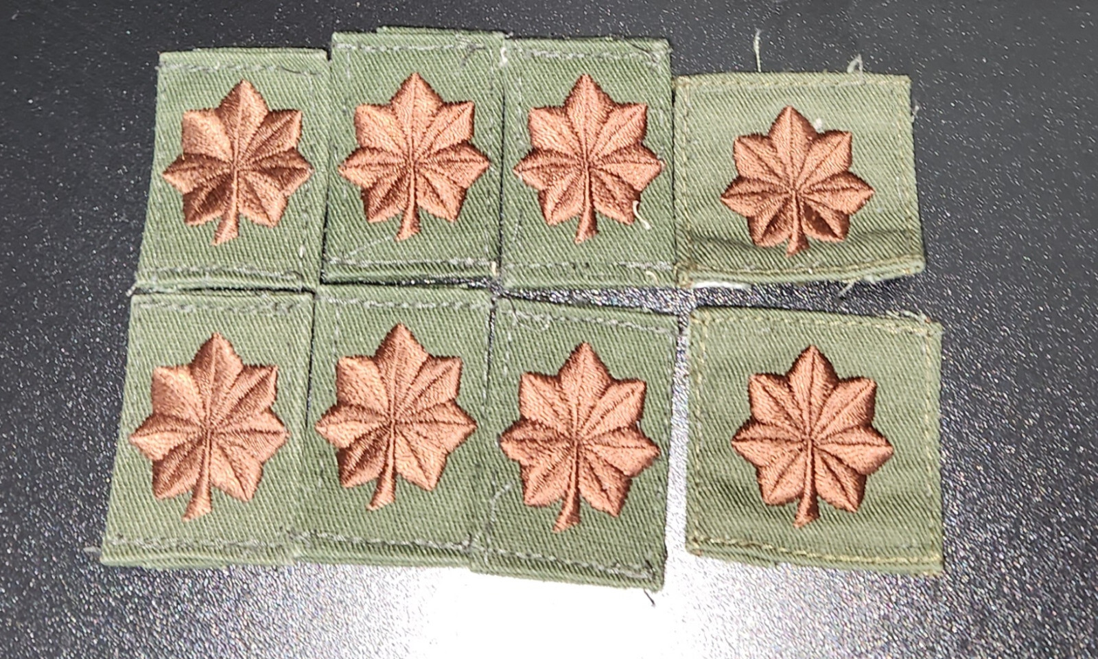 OFFICER O-4 LT-CMDR / MAJ Woodland BDU Collar Rank PAIR | eBay