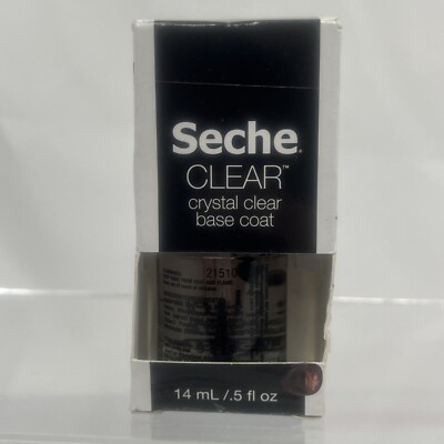 Seche Clear Crystal Clear Base Coat 0.5 Fluid Oz. Nail Polish ...