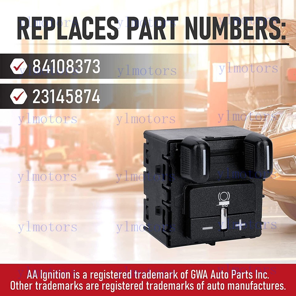 Trailer Brake Control Switch 84108373 For 2015-2021 Chevy Silverado ...