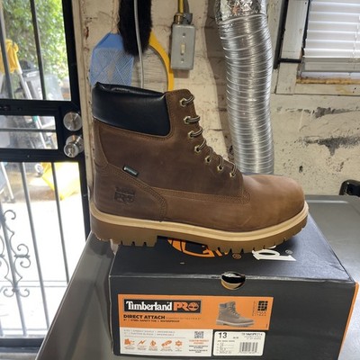 Timberland Pro Men's Work Boots Size 13M Titan 6" EH Comp Toe, Brown ...