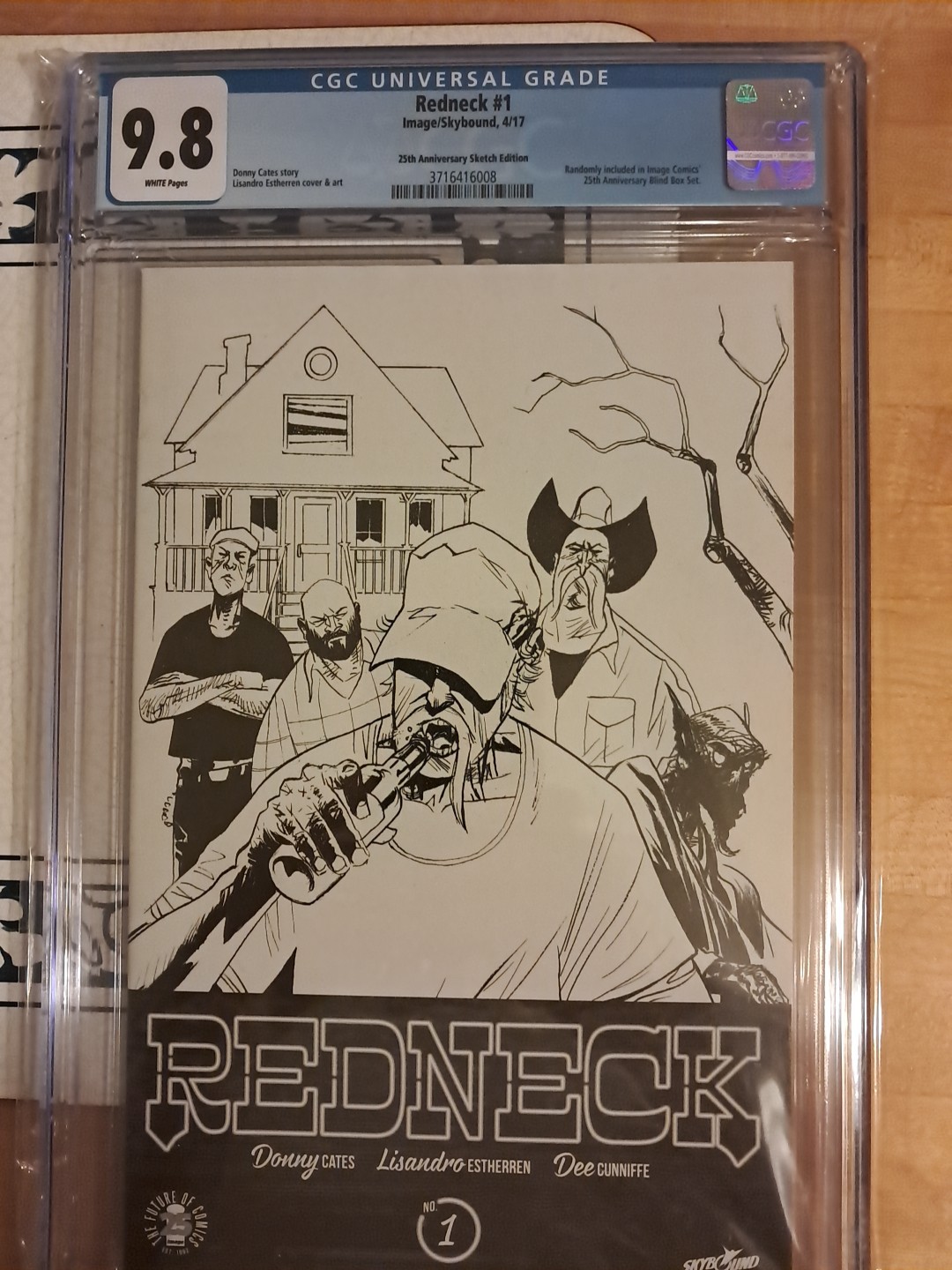 Redneck #1 25th Anniversary Blind Box B&W Sketch Variant CGC 9.8 | eBay