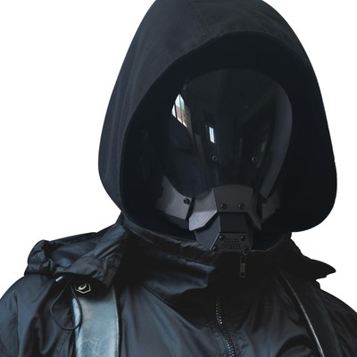 Guayma Airsoft Paintball Mask Tactical Full Face Cyberpunk Balaclava ...