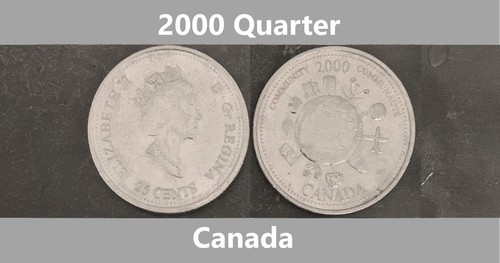 2000 Canadian Quarter - Nickel Composition - Excellent Condition ...