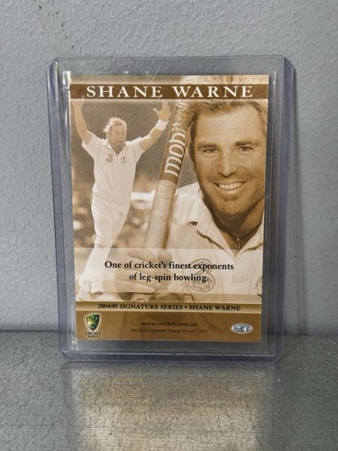 🏏 Shane Warne 2004/05 Signature Series - Autographed Signed Cricket ...