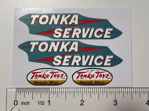 Tonka Service Truck Stickers And 1958 To 1961 Tonka Door Logo Stickers ...