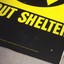 Vintage Civil Defense Nuclear Radiation Fallout Shelter Warning Sign 50 ...