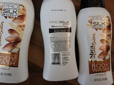 Pro Silk Body Shea & Cocoa Butter Moisturizing Body Wash w Vitamin E ...