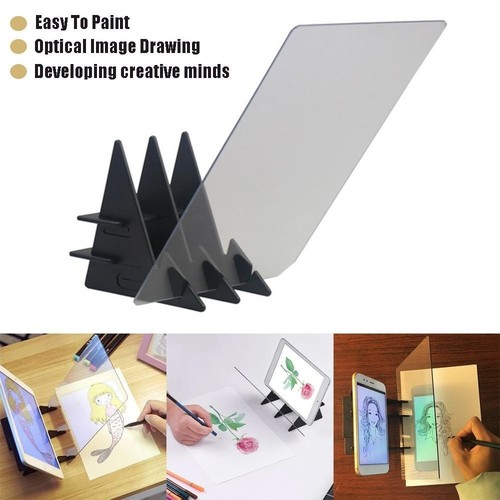 Mirror Plate Sketch Drawing Board Plastic Optical Image Drawing Tracing ...