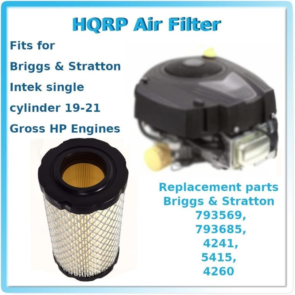 Air Filter with Foam Pre-Filter for Toro LX426 with 19-21HP B&S Intek ...