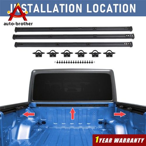 Trail Rail System 82215956 Tie Down Rails for Jeep Gladiator 2020-2021 ...