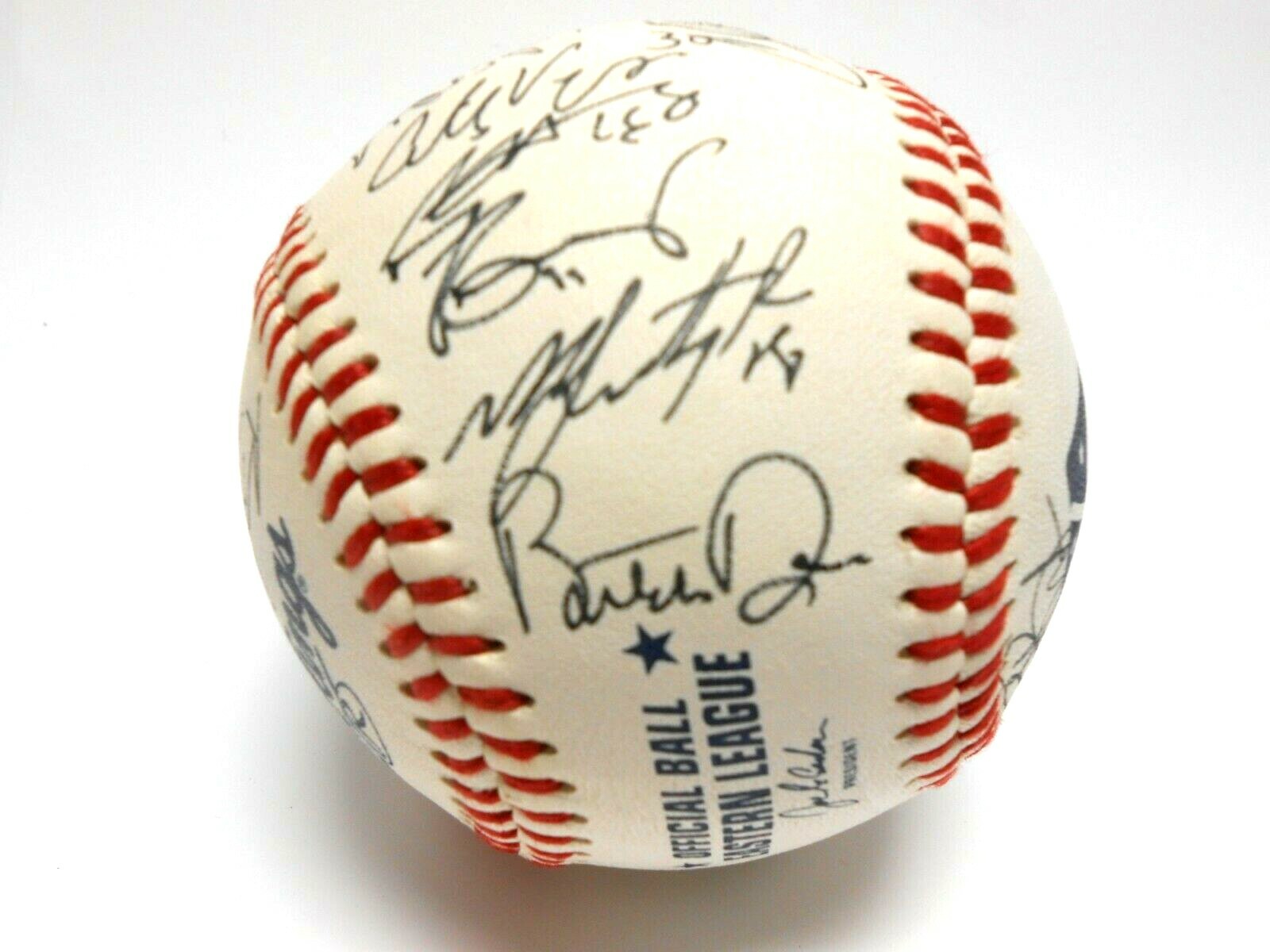 Mike Yastrzemski YAZ Rookie 2014 Bowie Baysox Team Signed Baseball SF ...