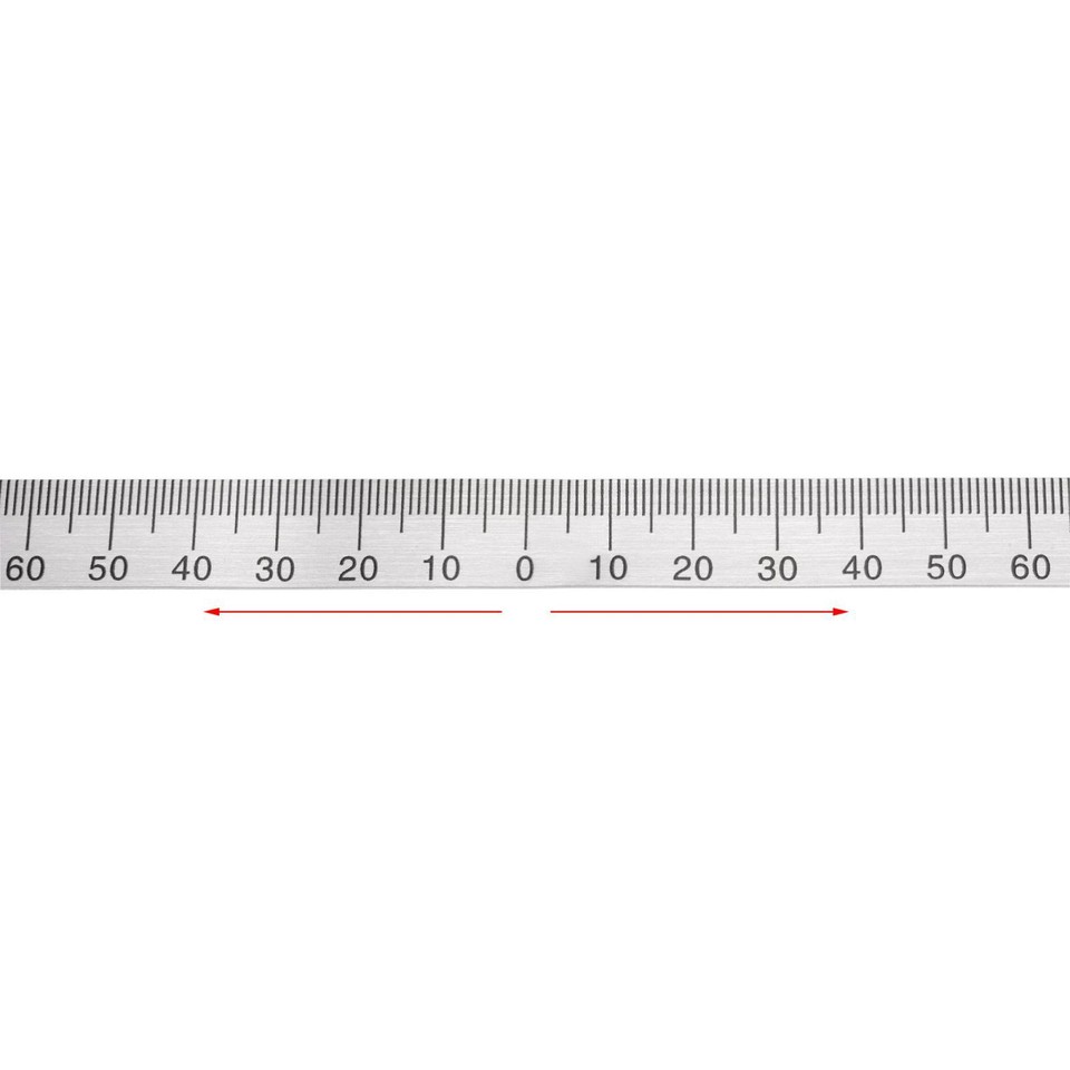 Center Finding Ruler 110mm-0-110mm Table Sticky Tape Measure (from the ...