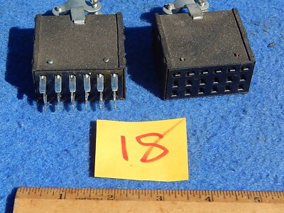 Cinch Jones connectors mated pair 18 prongs or circuits | eBay