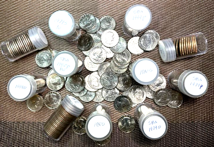 100 Coin Mixed Roll - 1979-1999 - Susan B Anthony - Guaranteed 1980's ...