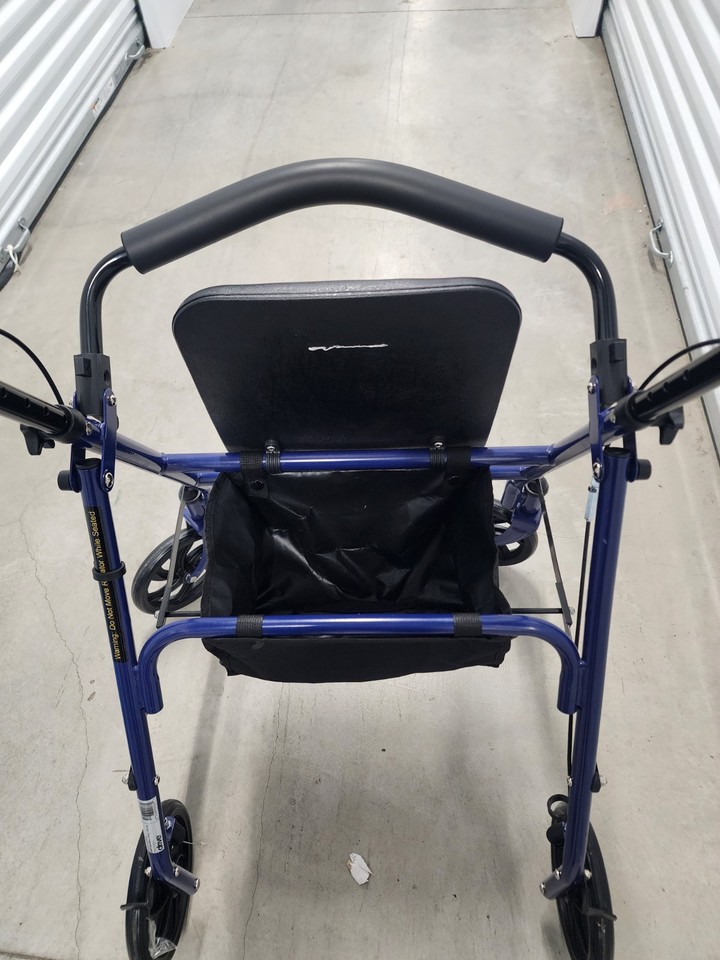 Drive Walker New Adjustable Folding 8" Wheels | eBay