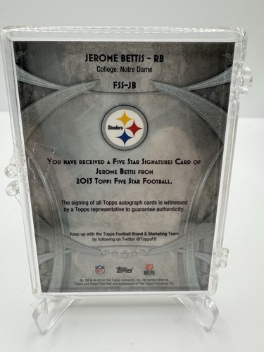 2013 Topps Five Star - Signatures Jerome Bettis #FSS-JB /115 (AU) | eBay