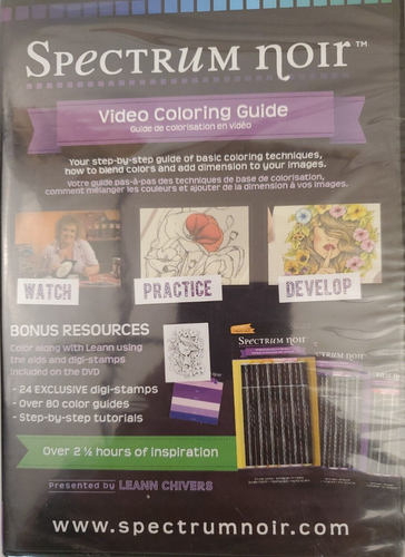 CRAFTER'S COMPANION SPECTRUM NOIR VIDEO COLORING INSTRUCTIONAL DVD-NEW ...