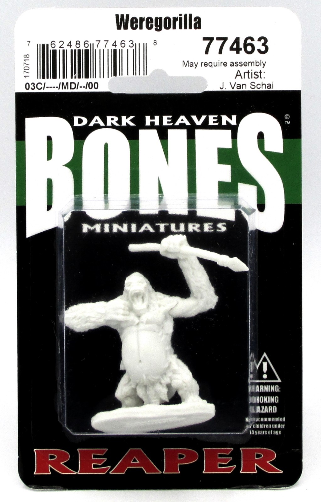 Reaper 77463 Weregorilla (Bones) Were-Gorilla Ape Warrior Apeman with ...