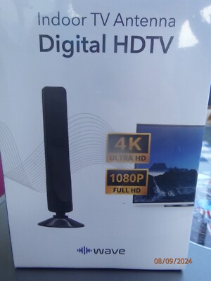 INDOOR TV ANTENNE DIGITAL HDTV 4K ULTRA HD 1080P von WAVE Neu in OVP ...