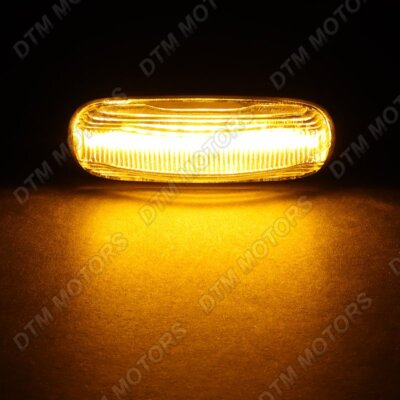 For Land Rover Defender Freelande Smoke Amber LED Turn Signal Side ...