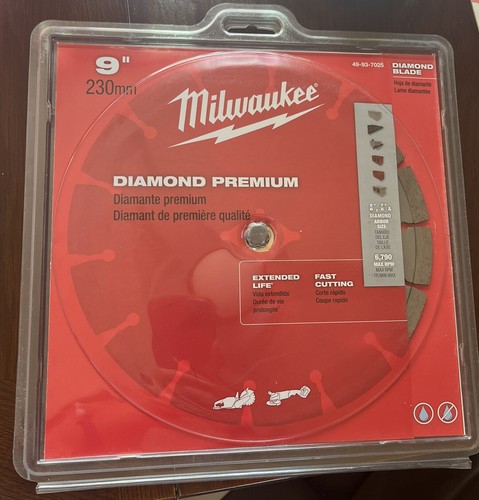 Milwaukee 9” Diamond Premium Segmented Blade (49-93-7025) | eBay