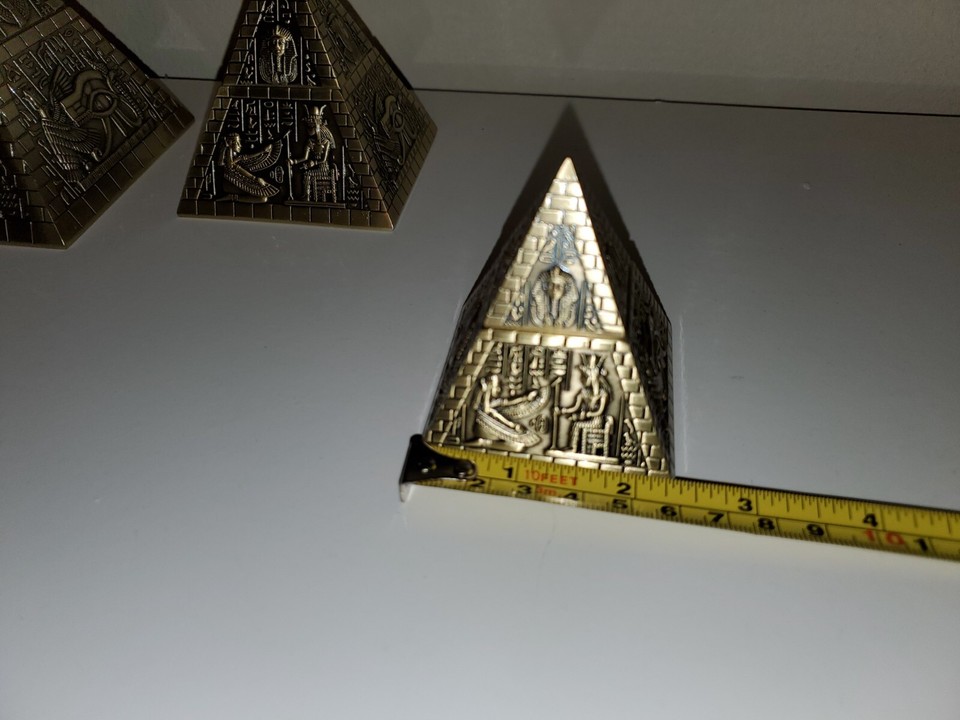 Metal Egyptian Pyramids Sculptures Set (3 Pcs) | eBay