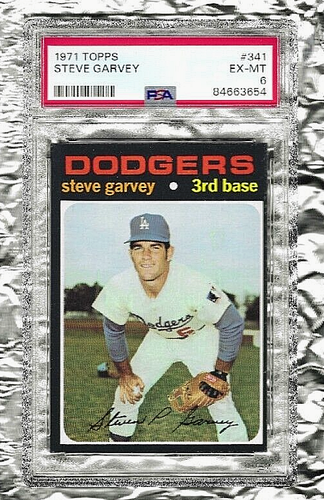 1971 Topps PSA 6 EX-MT ROOKIE Steve Garvey # 341 Newly Graded Los ...