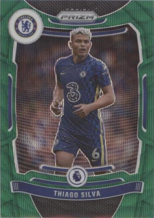 2021-22 Panini Prizm Premier League - Thiago Silva #244 Green Wave ...