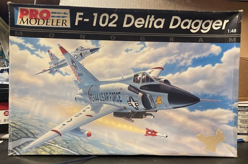 Pro Modeler F-102 Delta Dagger Airplane Model Kit 5923 1/48 Opened Kit ...