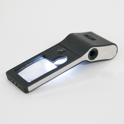 Detector Lamp 4 Led Lights Magnifying Glass Handheld Microscope with ...