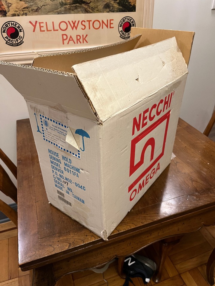 Necchi Omega 6011 15-Stitch Vintage Sewing Machine - New in Box! | eBay