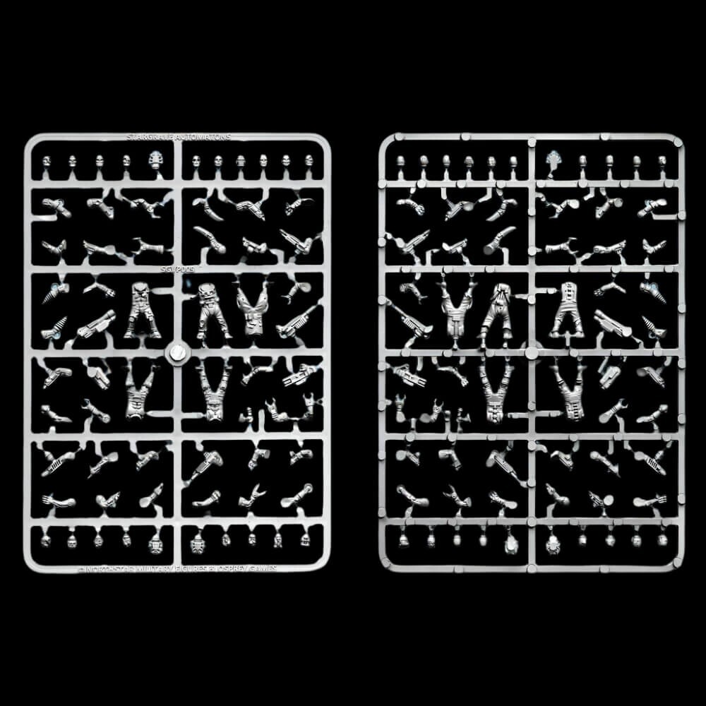 28mm Stargrave Automatons Single Sprue With Renedra Bases | eBay UK