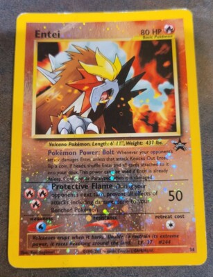 34 Reverse Holographic Entei Black Star Promo 1995 Pokemon Card | eBay