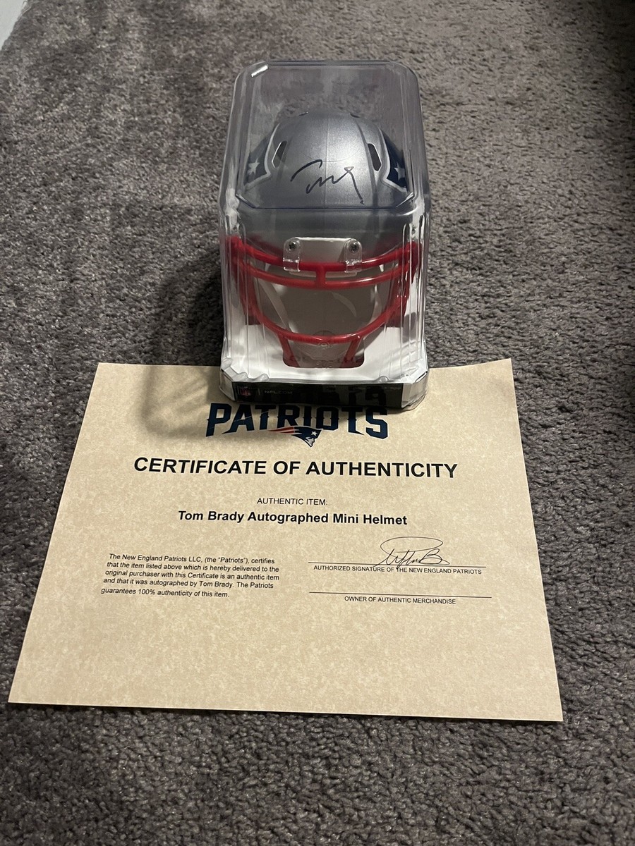 Tom Brady Autographed Mini