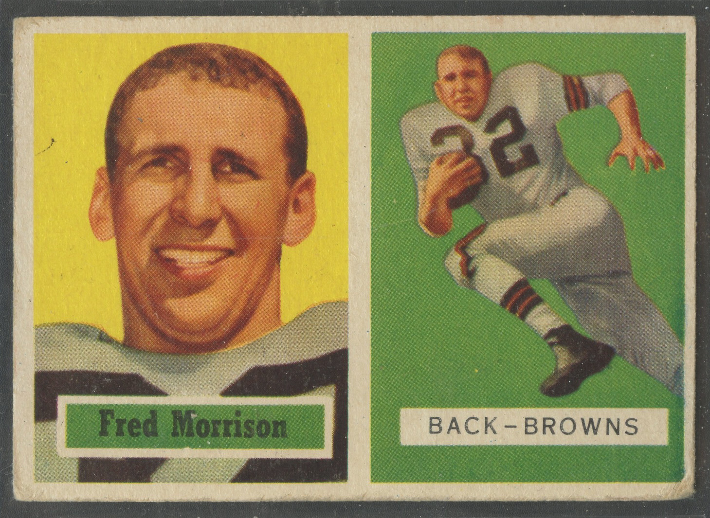 1957 Topps #154 Fred Morrison Cleveland Browns | eBay