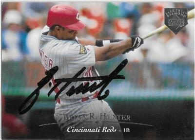 BRIAN HUNTER Autographed Signed 1995 Upper Deck ED card #164 Cincinnati ...