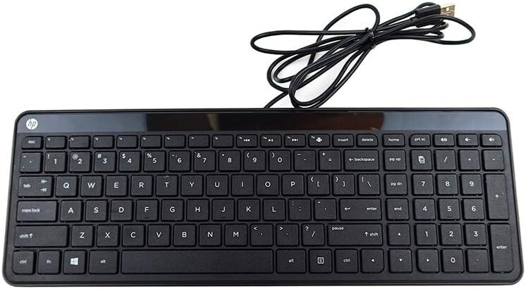 HP Wired USB Slim Keyboard KBAH21 Sk2028 for sale online | eBay