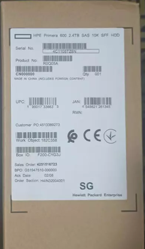 NEW HPE R0Q05A P13378-001 Primera 600 2.4TB SAS 12G 2.5" 10K SFF HDD Hard Drive | eBay