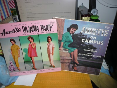 LP Record ANNETTE x 2 : Annette's Pajama party / On Campus on VISTA ...