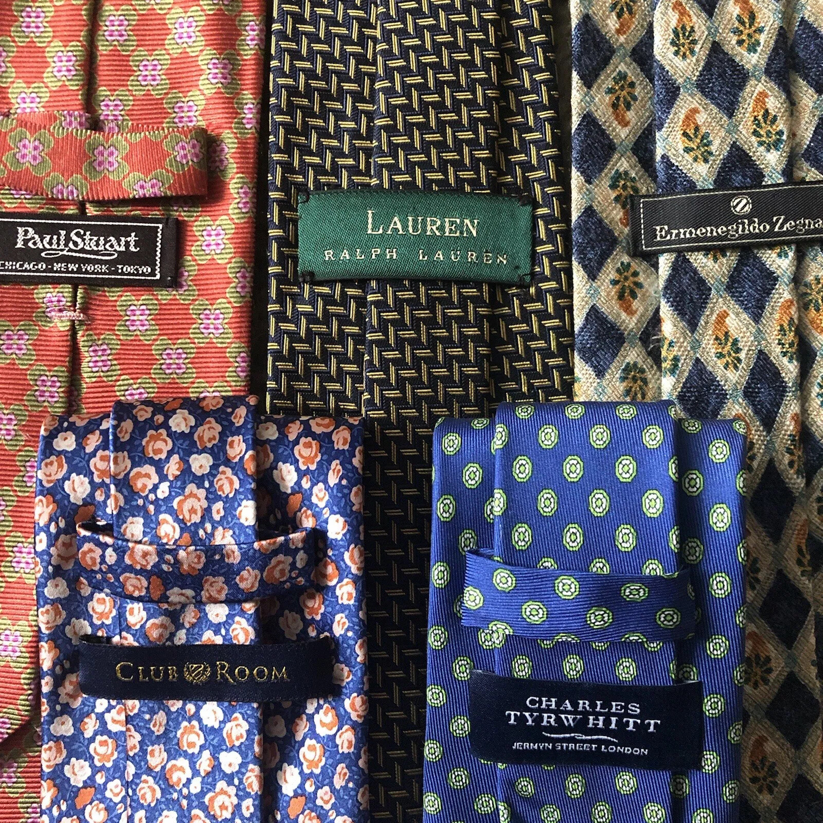 Mens Silk Ties 15 Dior Boss Zegna Kors Floral Striped Paisley ...