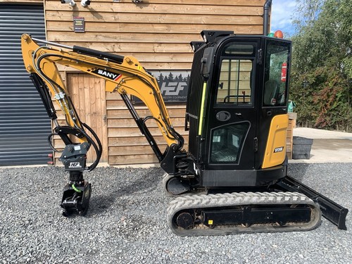 SOLD! Sany SY26 ARB Digger 2.6 Ton Excavator With Log Grapple | eBay UK