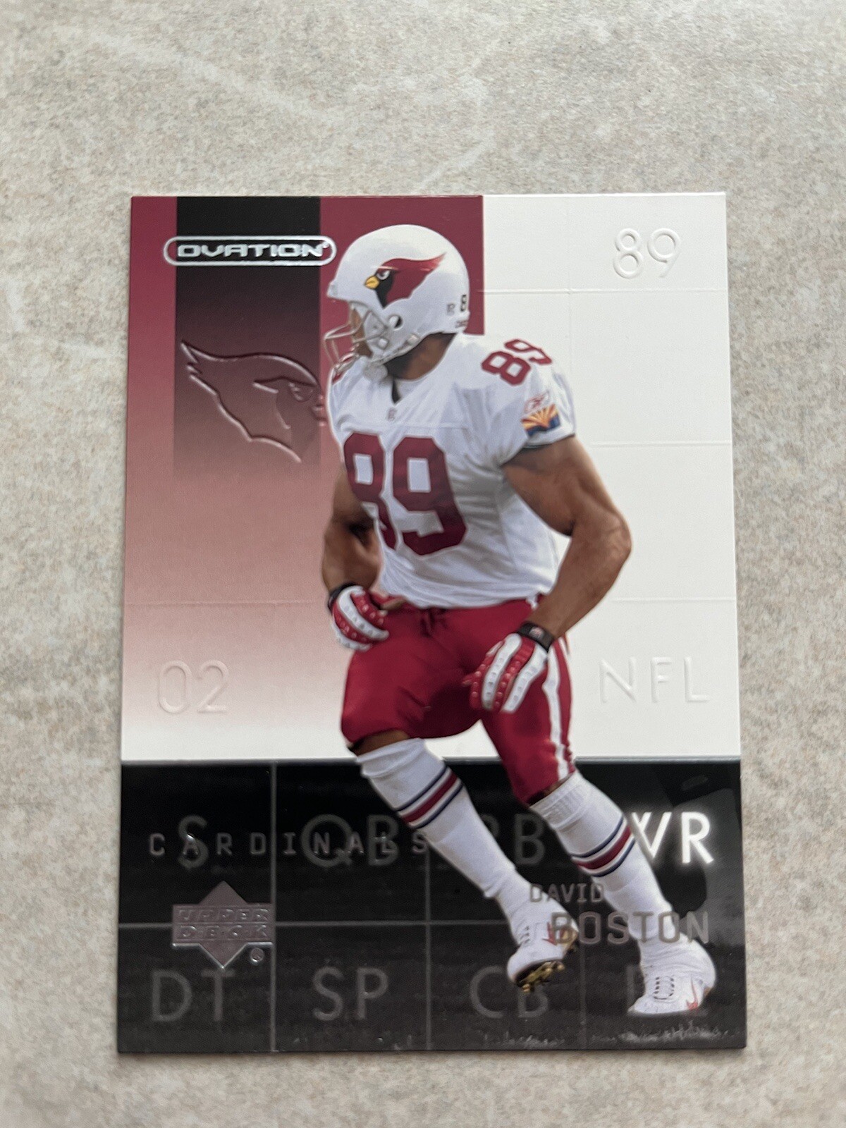 2002 Upper Deck Ovation #1 David Boston NFL Arizona Cardinals | eBay