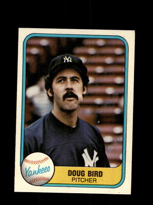 New York Yankees Doug Bird #106 Fleer Baseball Near Mint or Better top ...