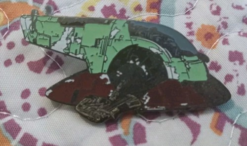 Star Wars Weekend 2002 Slave 1 (Boba Fett Ship) Disney Pin Black Waffle ...