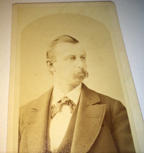Antique MidWestern Man, Great Mustache! Photographed By Bogardus NY CDV ...