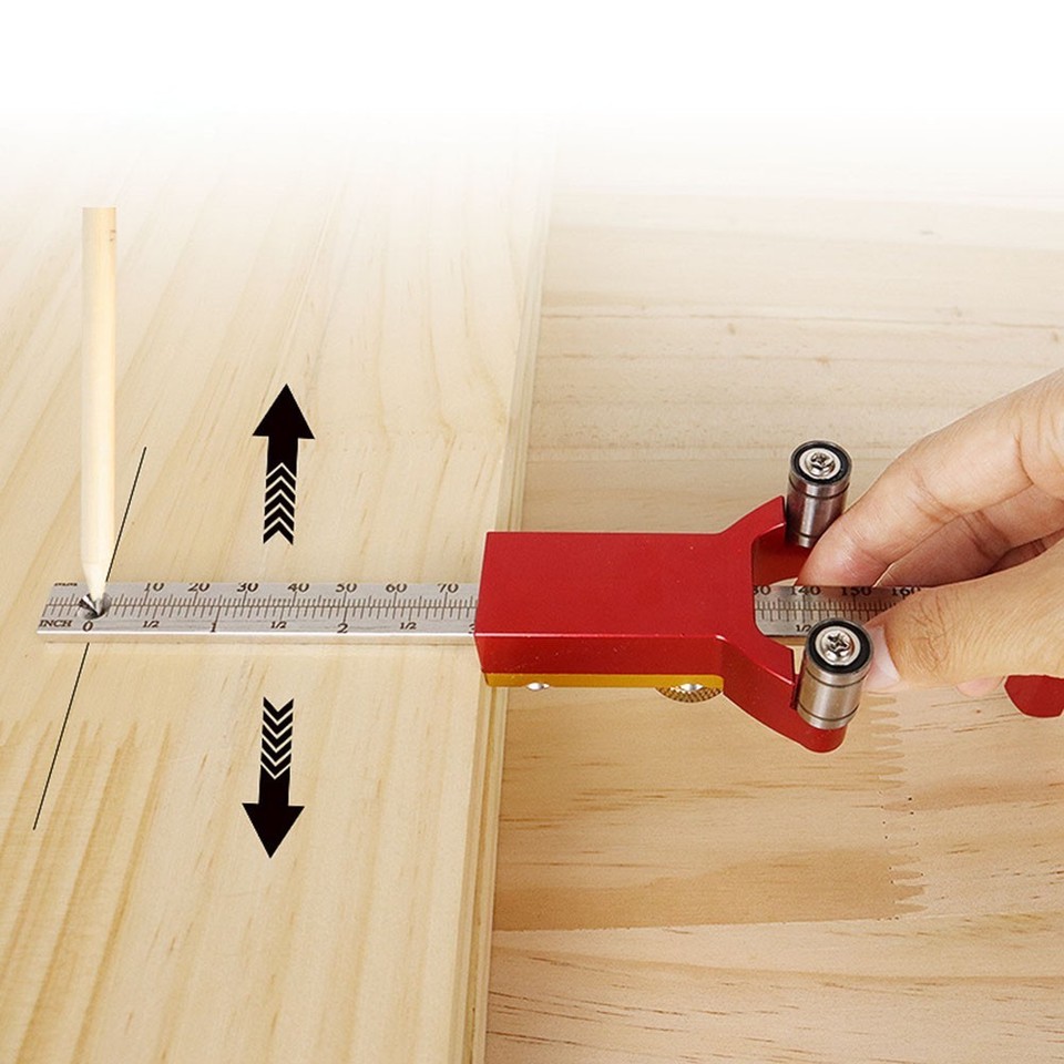 Aluminum Scribe Tool for Woodworking 3 IN 1 Adjustable Measurement ...