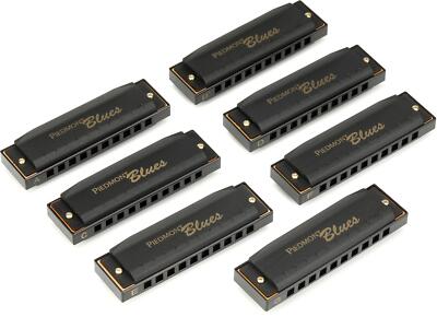 Hohner Piedmont Blues 7-Harmonica Set with Case | eBay