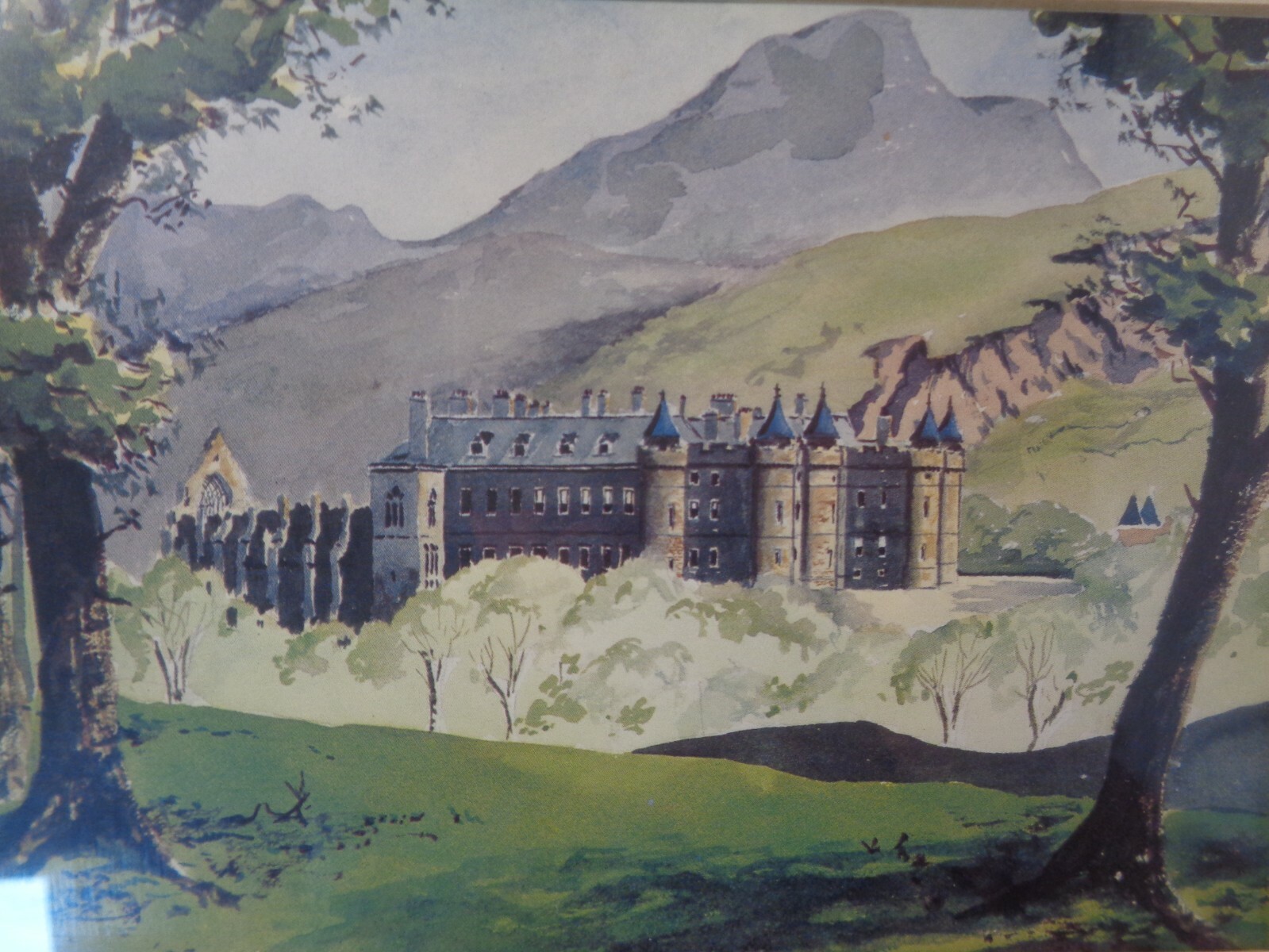 Richard Tugwell Signed, Framed art print watercolor 1983, castle, 11 ...